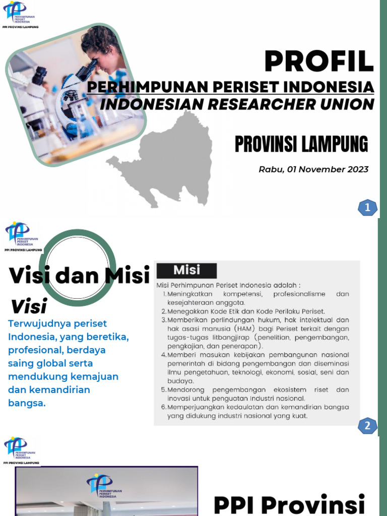 Profil PPI Lampung (WaKa BRIN - 1 Nop 2023) | PDF