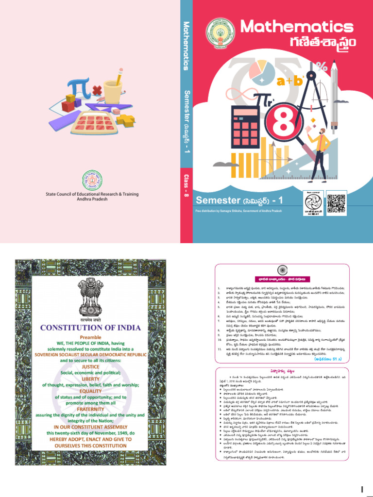 8 Maths SEM-1 Textbook | PDF | Experience | Knowledge