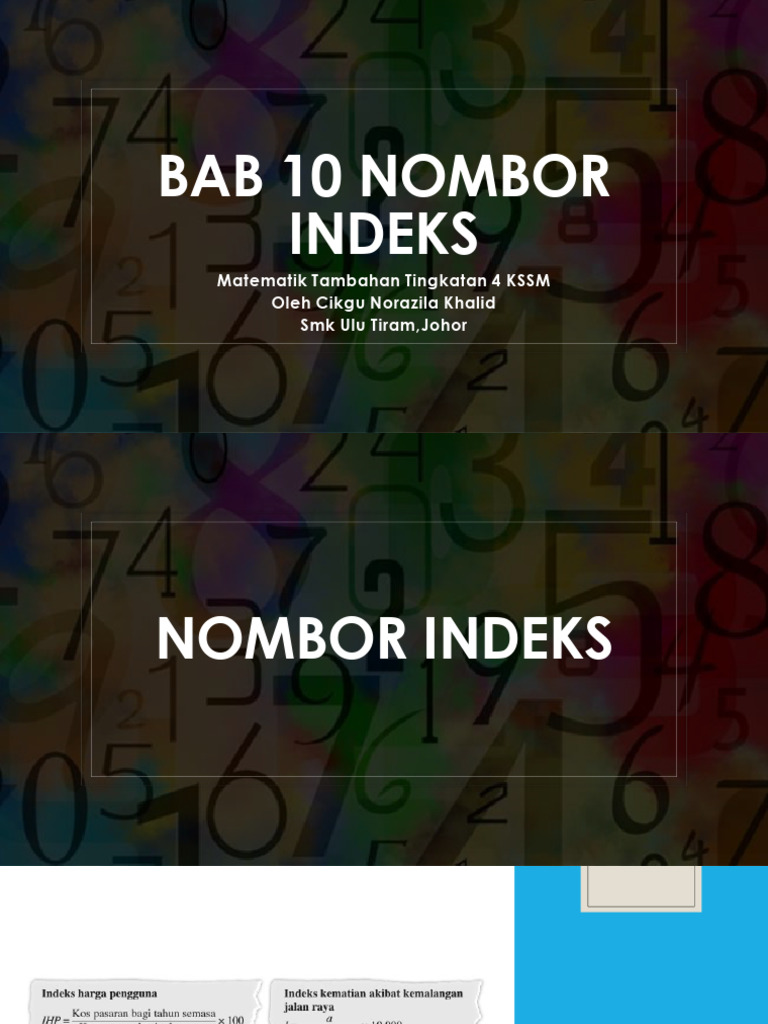 Bab 10 Nombor Indeks | PDF