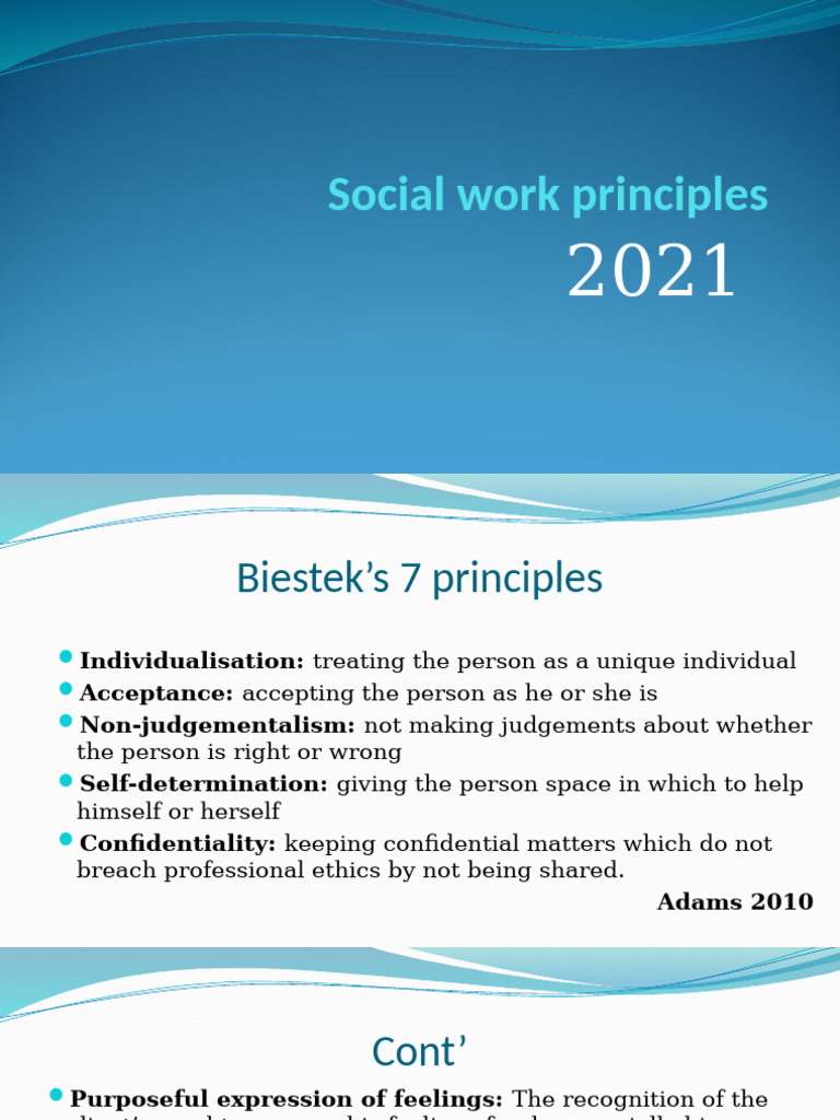 Social Work Principles | PDF | Rights | Risk