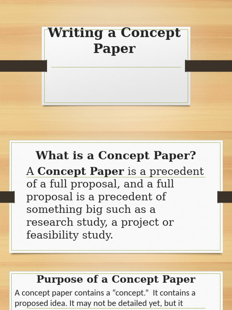 Writing A Concept Paper 1 | PDF