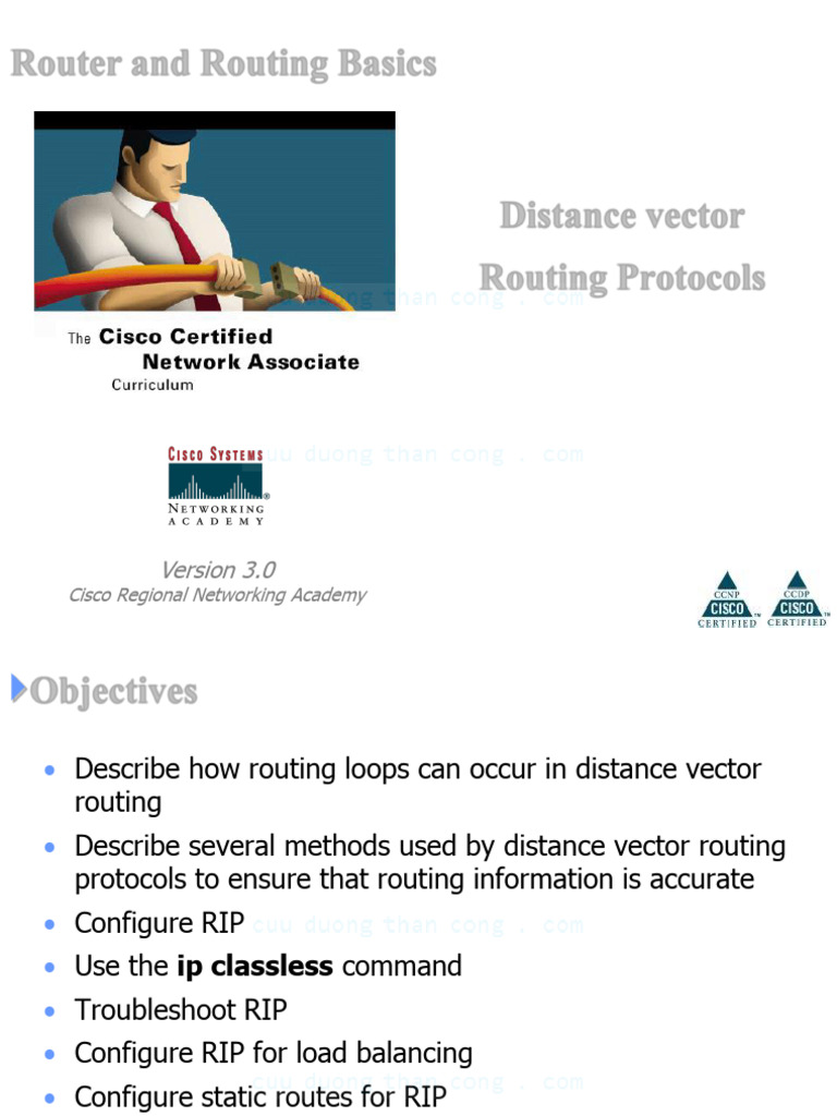 Distance Vector Routing and RIP Guide | PDF | Routing | Computer Networking