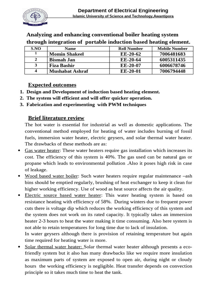 induction heating element | PDF | Water Heating | Electricity