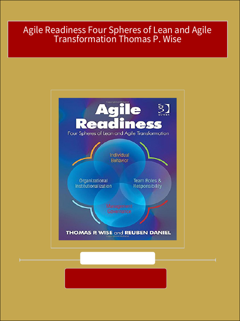 Agile Readiness Four Spheres Of Lean And Agile Transformation Thomas P
