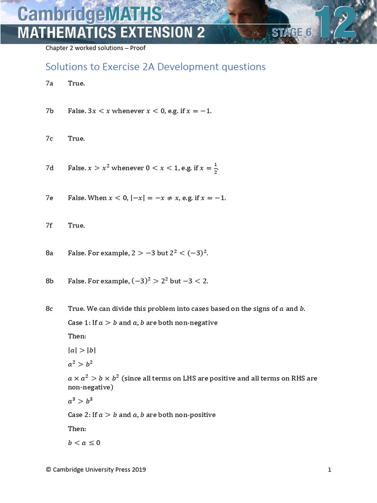 Chapter 2 Solutions: Proofs | PDF | Prime Number | Numbers