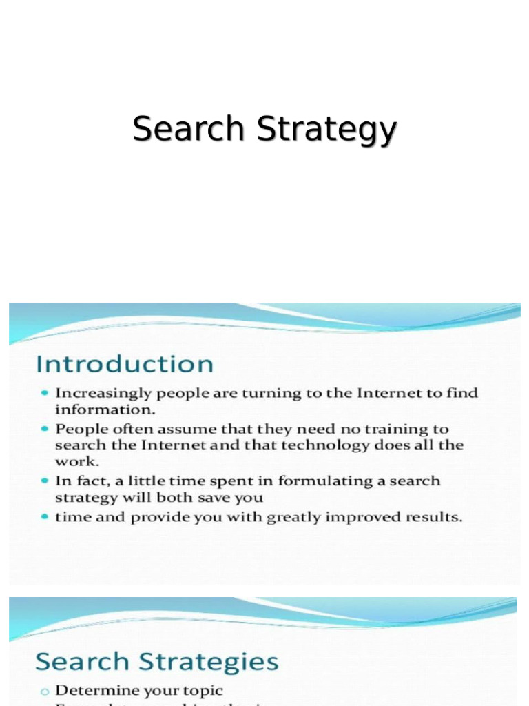 Research Strategy | PDF