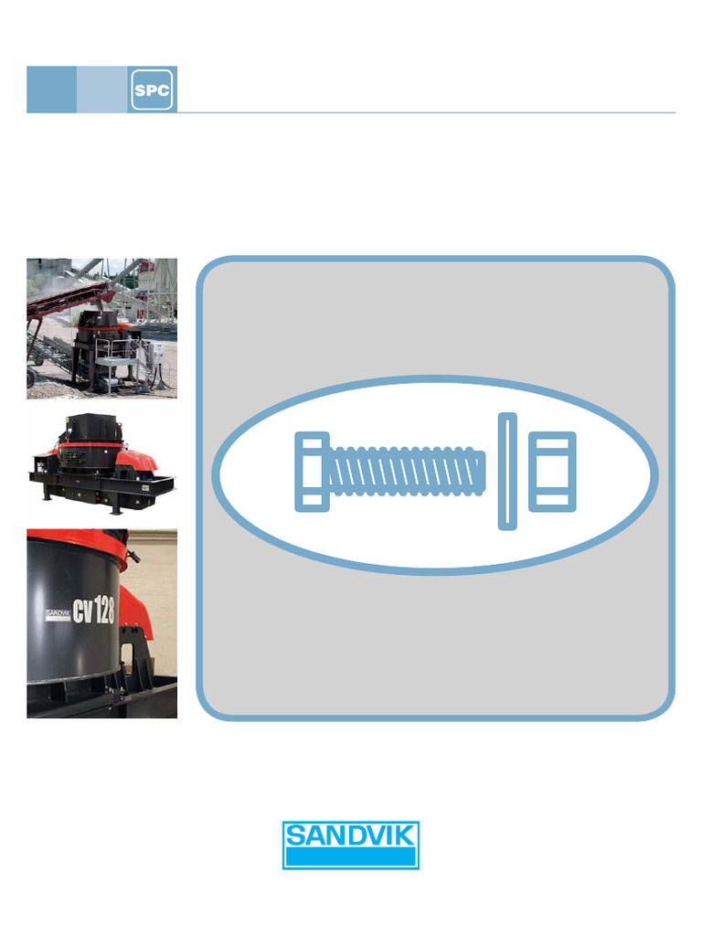 Sandvik® CV116 - 01 - SPC - R226.069 - 03 | PDF | Belt (Mechanical) | Screw