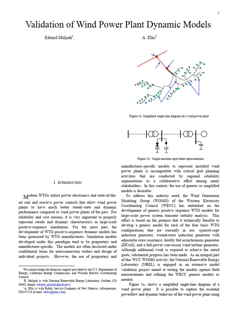 IEEE PES 2008 - Validation of Wind Power Plant Models | PDF | Wind Power | Electric Power ...