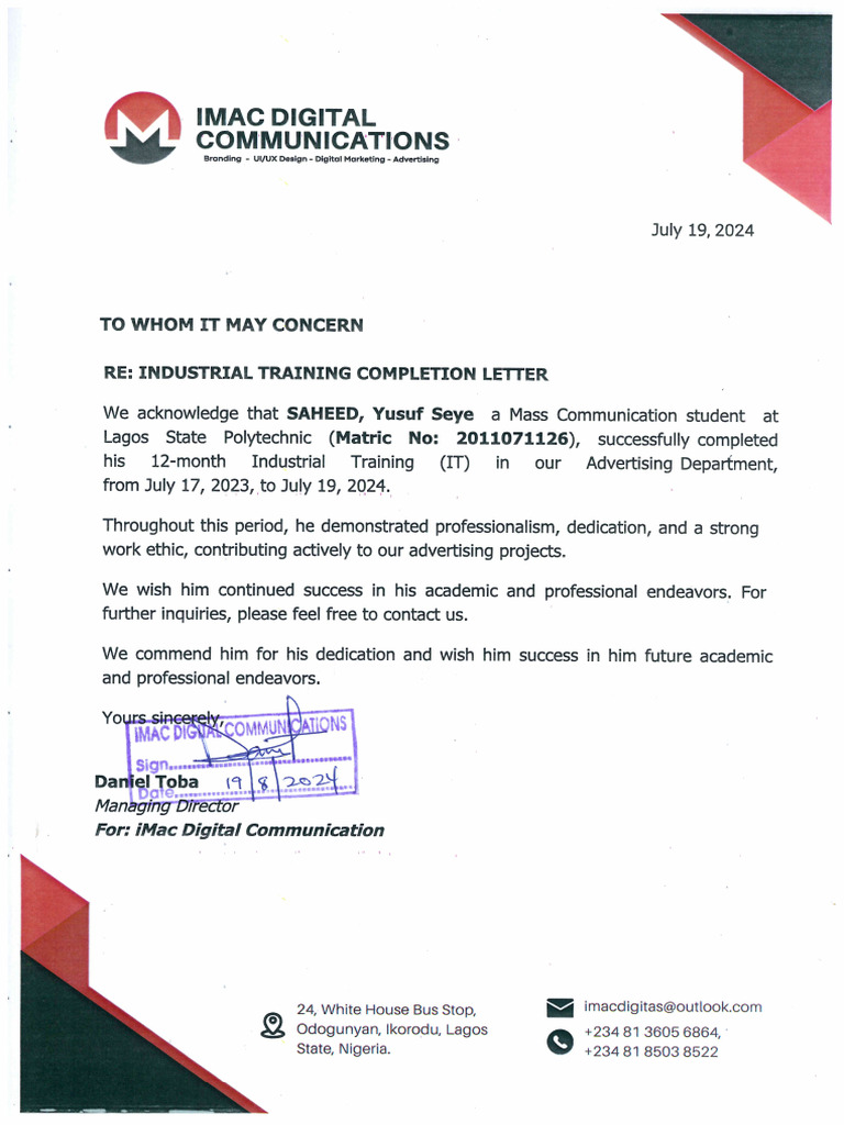 IT Letter | PDF
