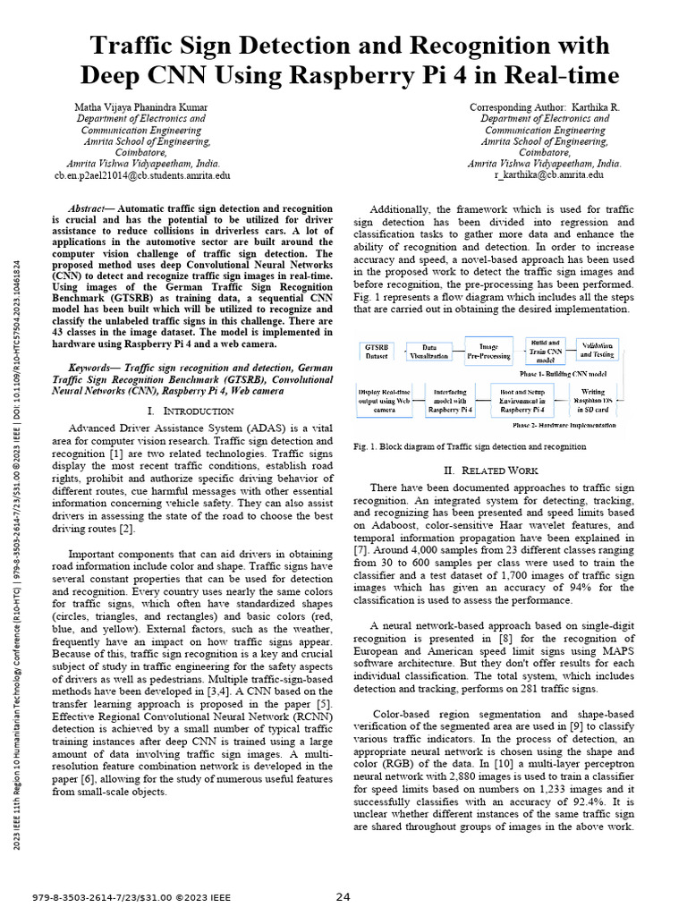 Real-Time Traffic Sign Detection with CNN | PDF | Artificial Neural ...