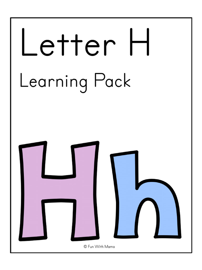 Letter H Preschool Worksheets | PDF