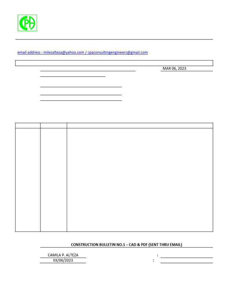 PSDC FP Construction Bulletin No.1 | PDF | Internet | Office Work