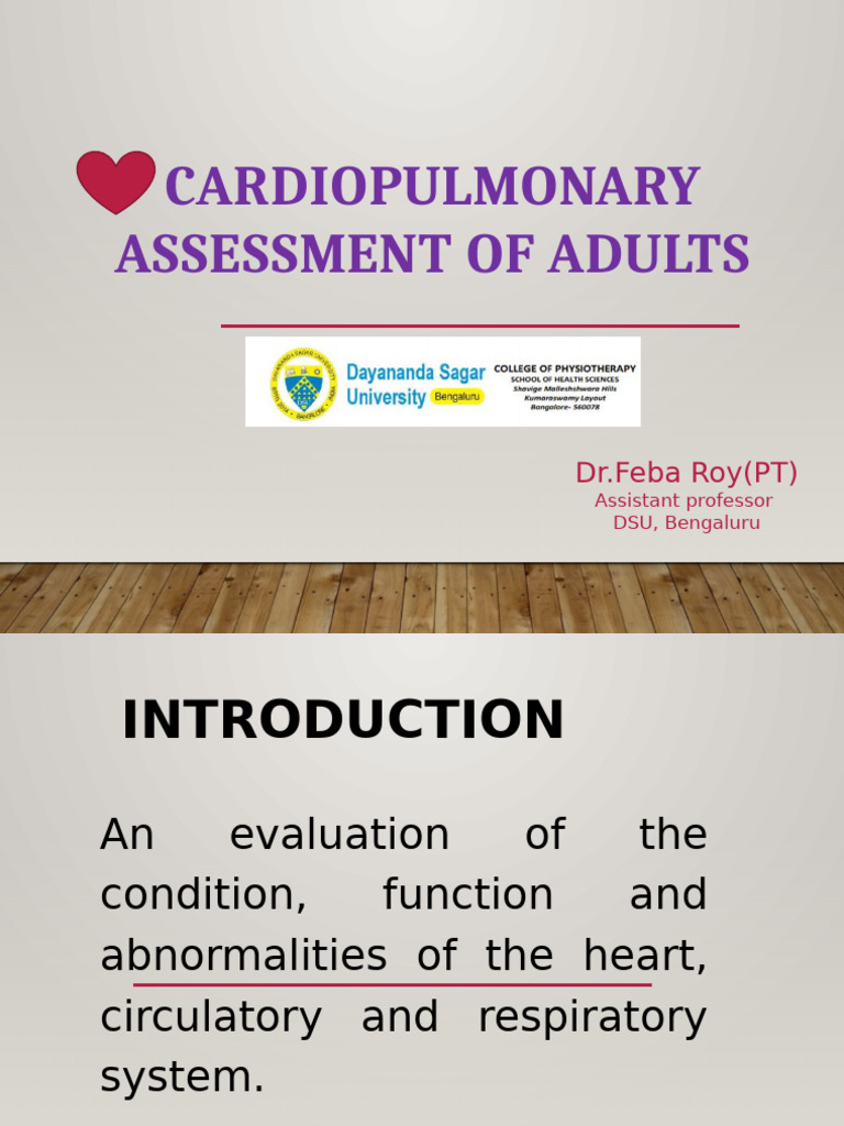 Cardio Assessment | PDF | Heart | Heart Valve