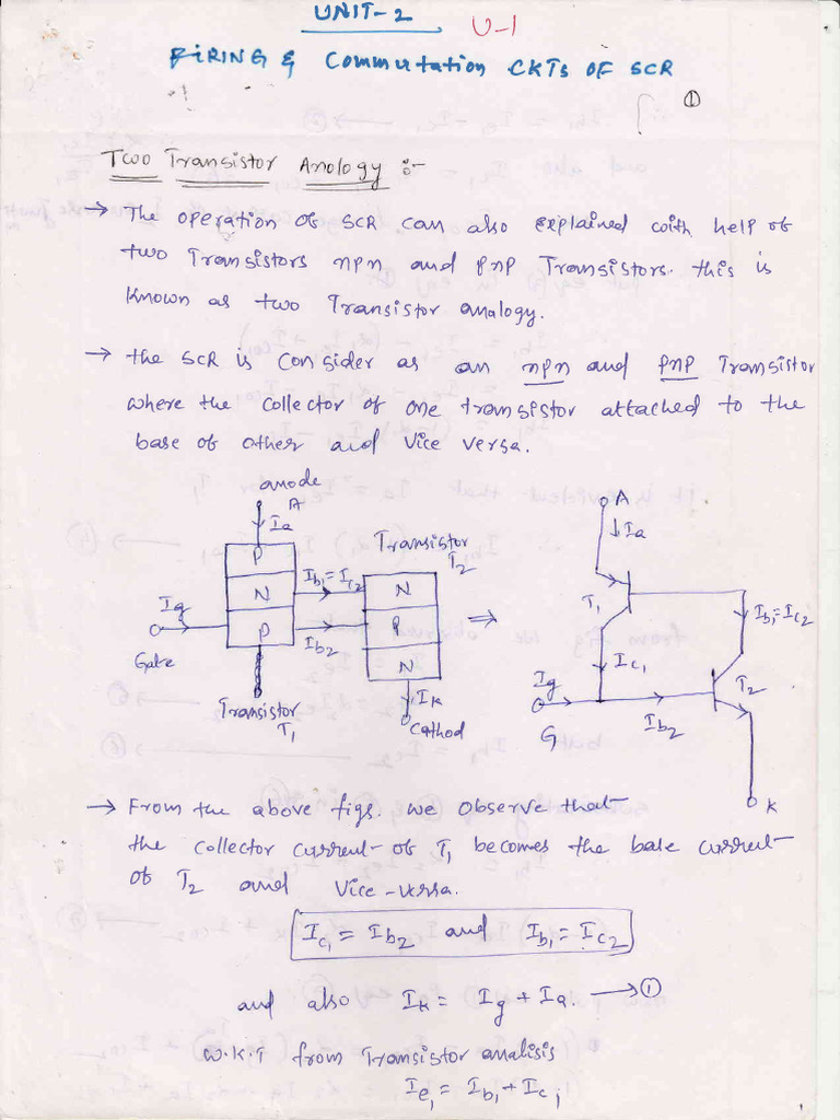 Unit-1. 1.1 Firing Ckts | PDF