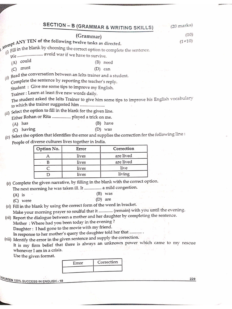 English (Class 10) | PDF