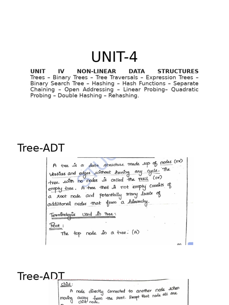 Unit-4 Tree | PDF