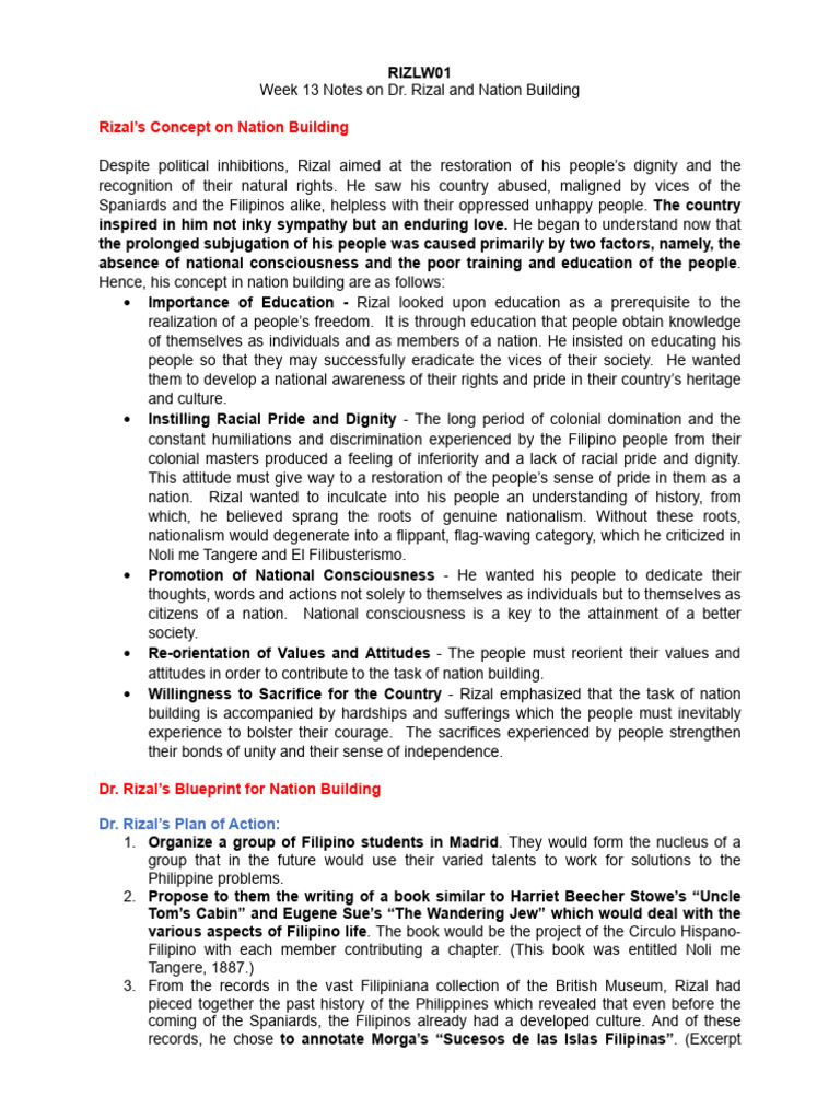 RIZ Week13 1 Notes | PDF | Philippines