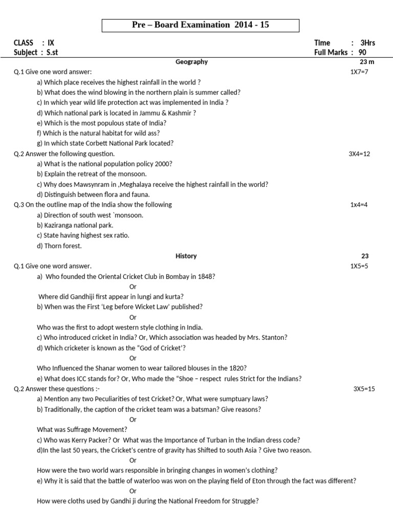 Class IX Exam Paper Analysis | PDF | Atoms | Proton