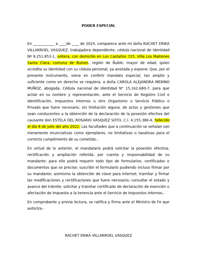 Poder Especial | PDF