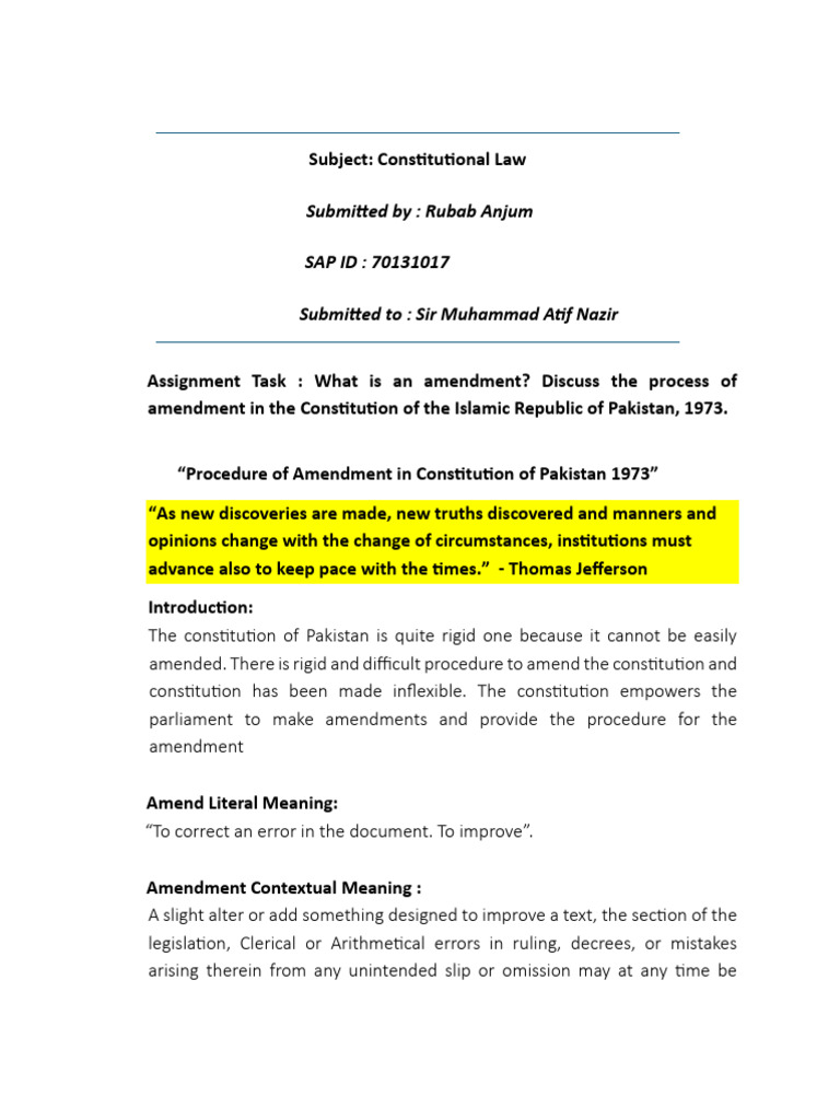 Constitution 5 | PDF | Constitutional Amendment | Constitution