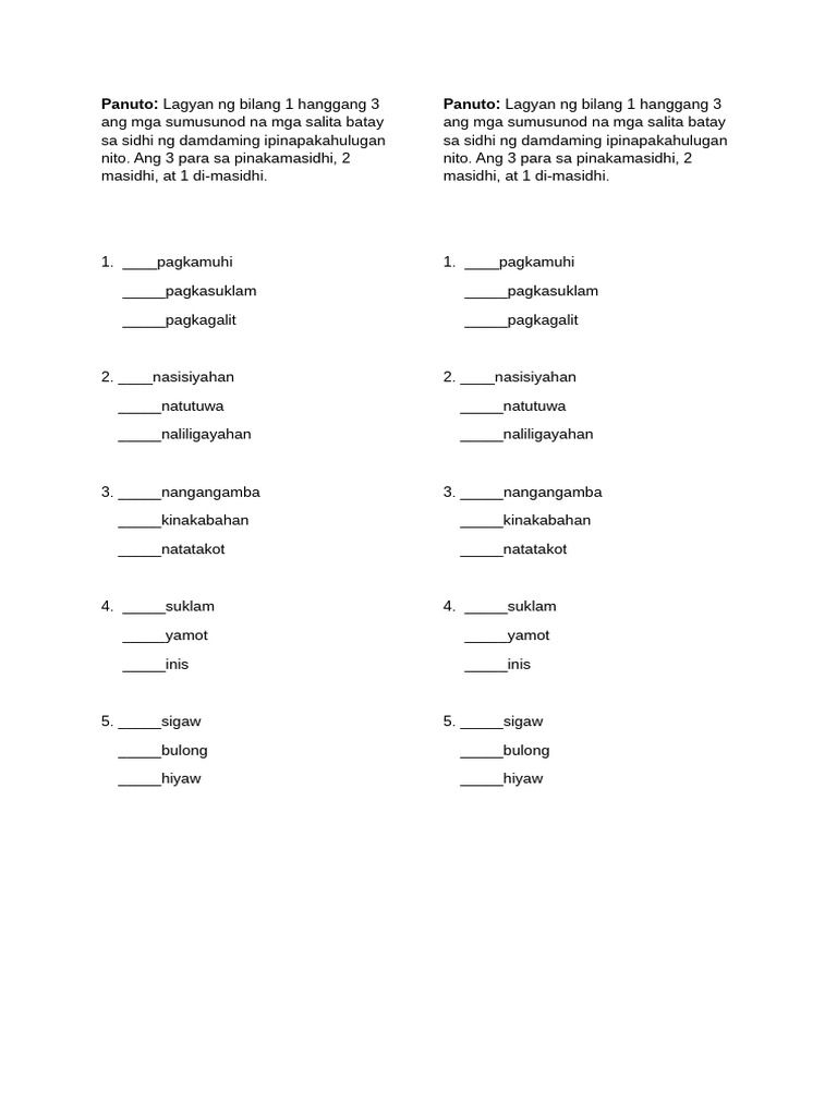 Pgasasanay Klino | PDF