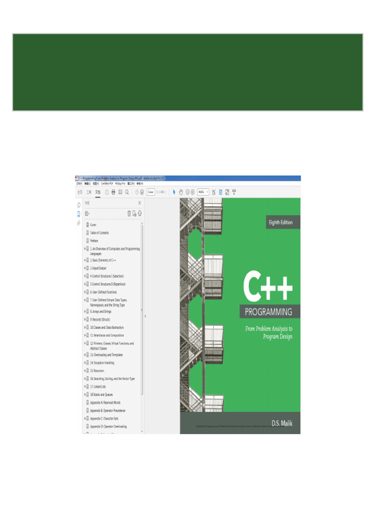 Pdf Original Pdf C Programming From Problem Analysis To Program Design 8th Download Pdf