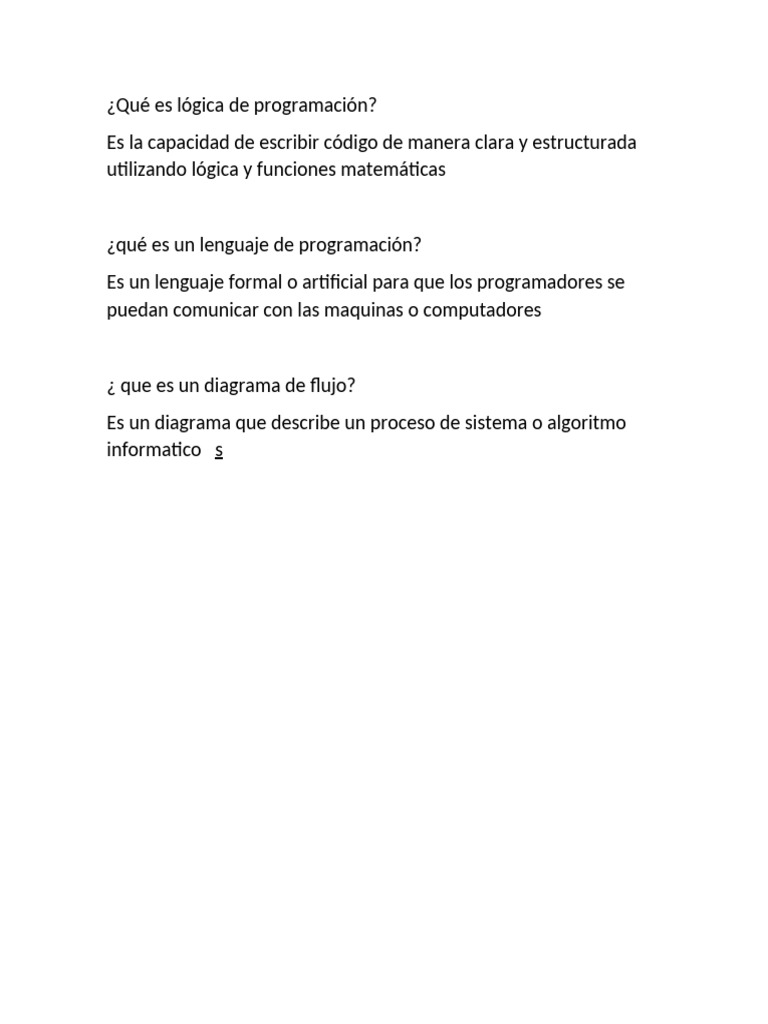 Logica de Programacion | PDF