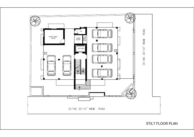 Stilt Floor Plan Layout Details | PDF