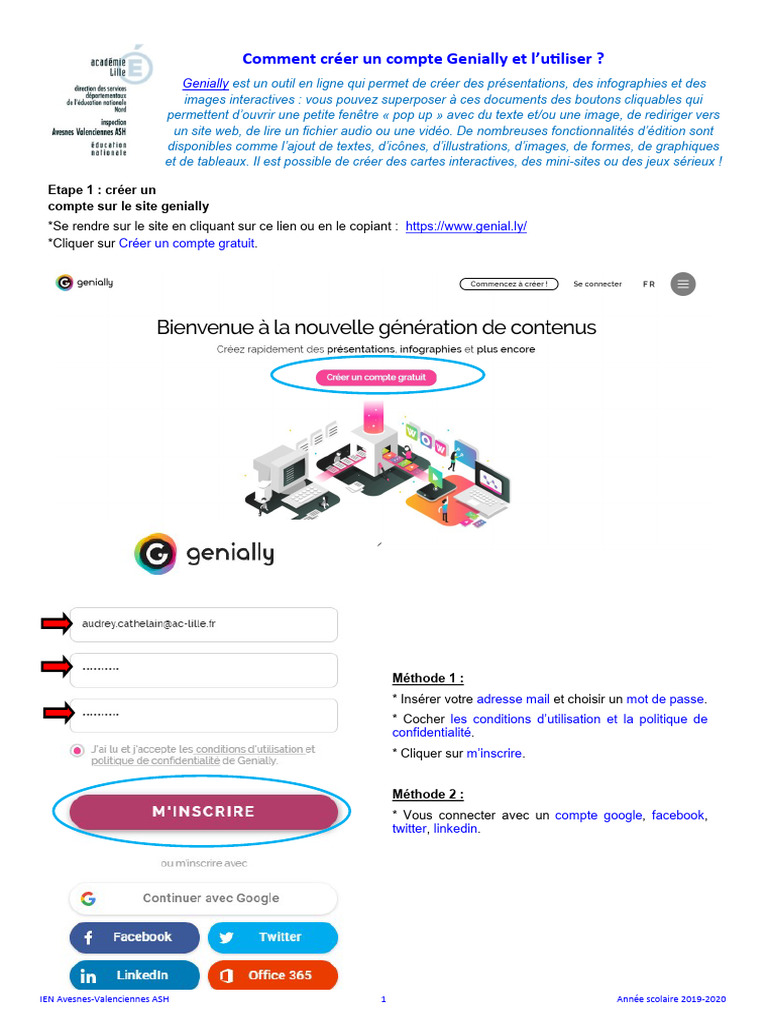 Tuto Genially Niv 1 | PDF