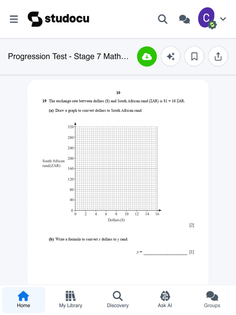 Progression Test - Stage 7 Math 2024 P1 QP - 3141 - 01 - 6RP© UCLES ...