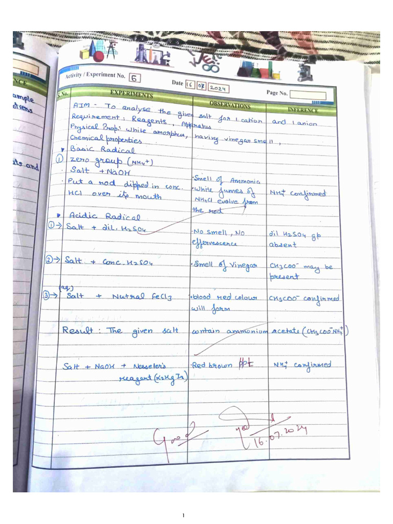 Chemistrypracticals Lab Manual | PDF