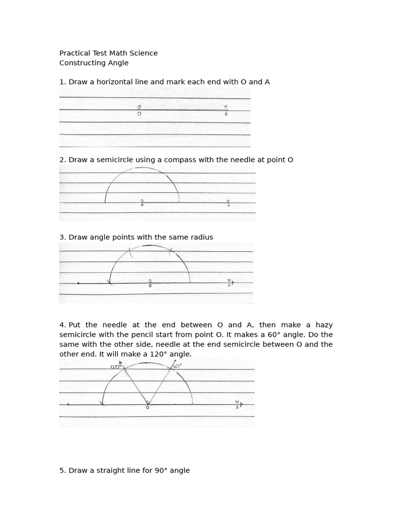 Constructing Angle | PDF