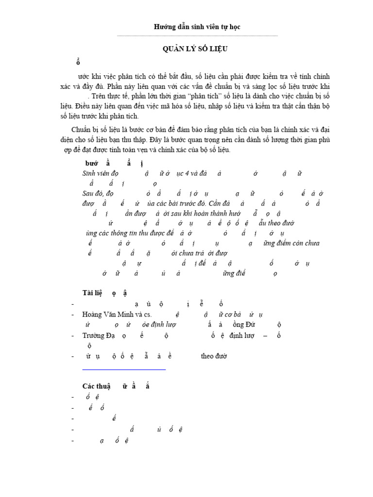 HDSV - Bài 3 - QL số liệu - HDSV | PDF
