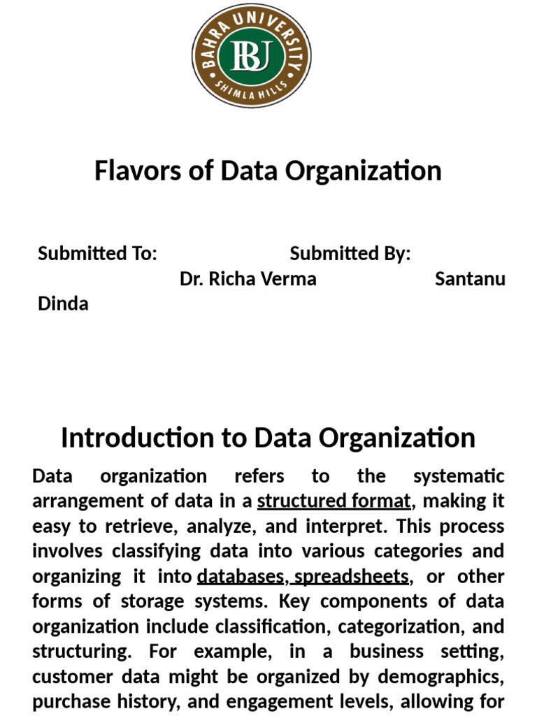 Flavors of Data Organization | PDF | Databases | No Sql