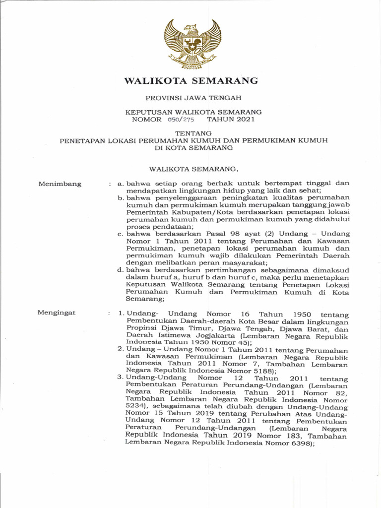 SK Kumuh Kota Semarang 2021 | PDF