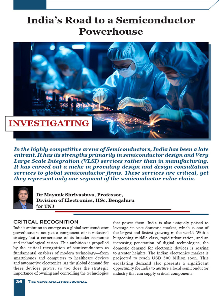 India's Road To Semiconductor Powerhouse | PDF | Intel | Semiconductor ...