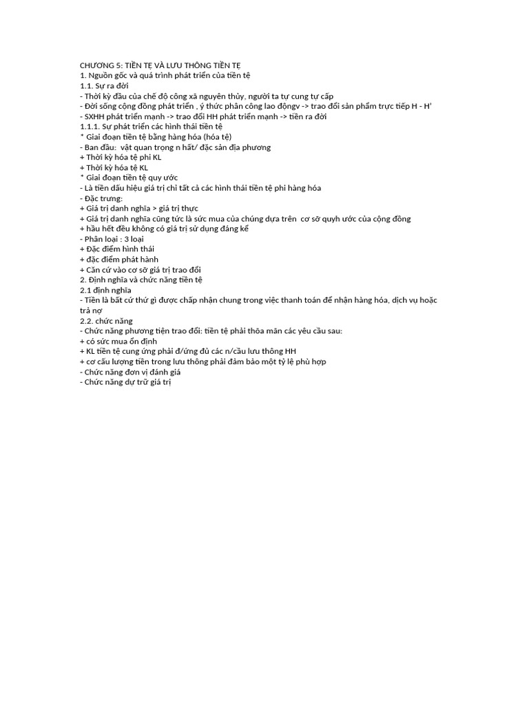 CHƯƠNG 5 Chưa Xong | PDF