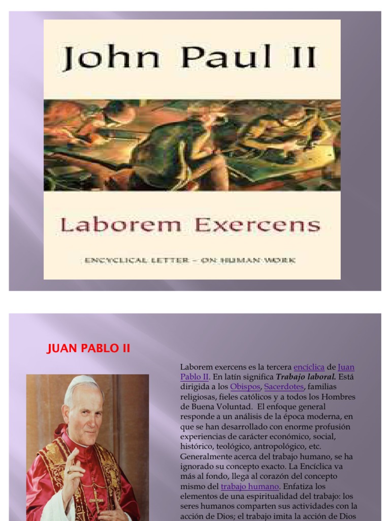 Laborem Exercens | PDF | Science | Ciencia filosófica