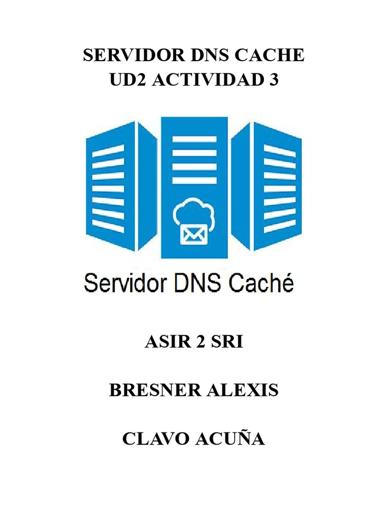 UD2 ACT3 SRI BresnerAlexisClavoAcuña | PDF | sistema de nombres de dominio | Servidor (Computación)