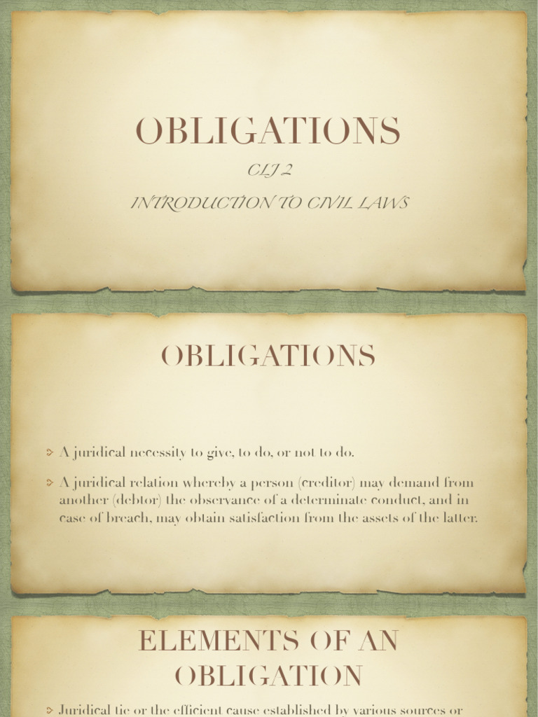 Understanding Civil Law Obligations | PDF | Law Of Obligations | Negligence
