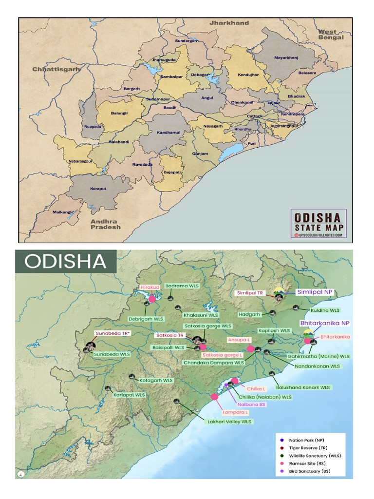 Map of Odisha | PDF