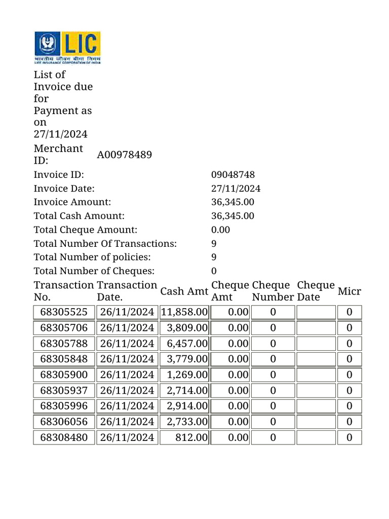 Merchant Summary Details | PDF