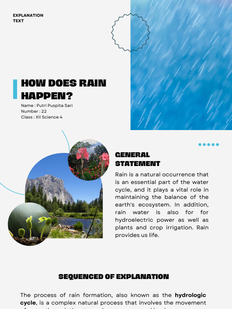 How Does Rain Happen | PDF