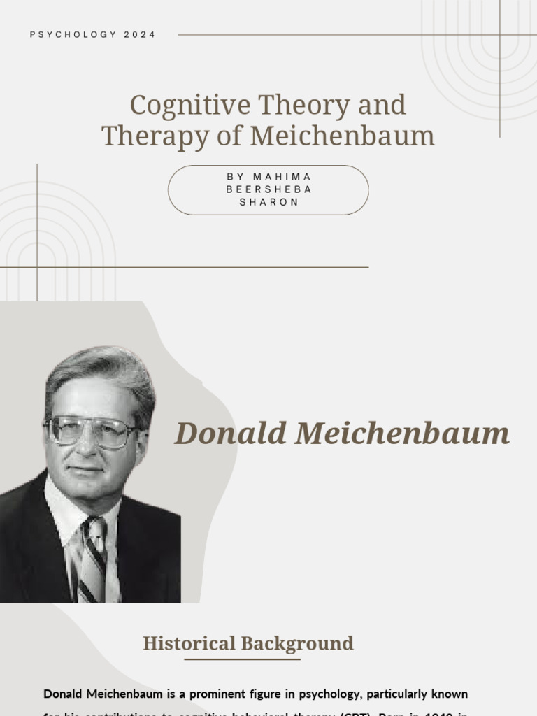 Meichenbaum | PDF | Cognitive Behavioral Therapy | Psychological Resilience