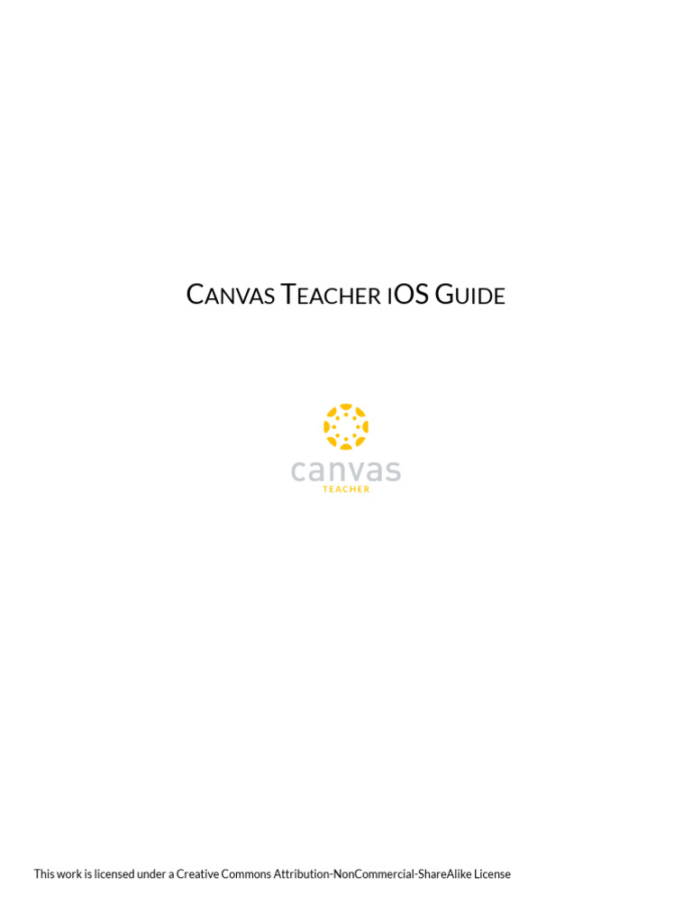 Canvas Teacher Ios Guide | PDF | Ios | Computer File