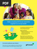 Girl Scout Troop Meeting Agenda | PDF | Scouting | Youth Organizations
