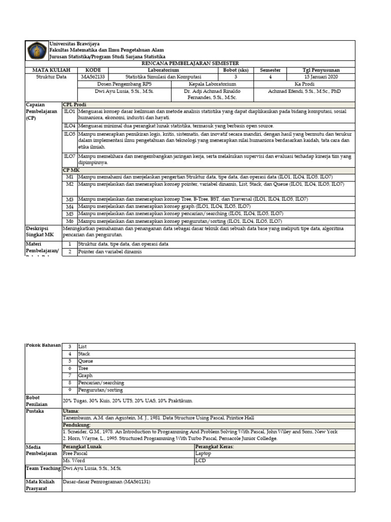 RPS Struktur Data | PDF