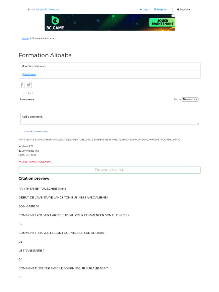 Formation Alibaba | PDF