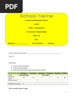 Ems Grade 8 Term 1 Controlled Test Question JTG 2024 | PDF | Debits And ...