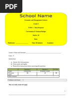 Maths Grade 8 Term 2 2025 | PDF | Area | Circle